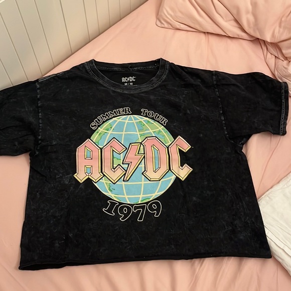 Tops | Acdc Summer Tour 1979 Cropped Tee | Poshmark
